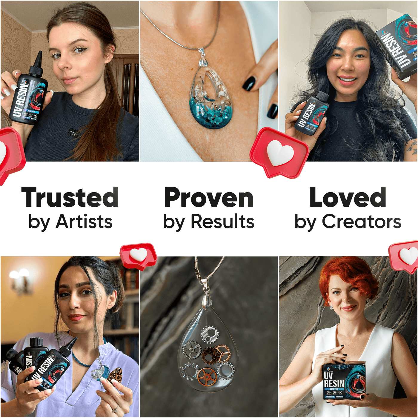 Craft Resin UV 300g - Hard Type Low Viscosity. Fast Cure Formula ...