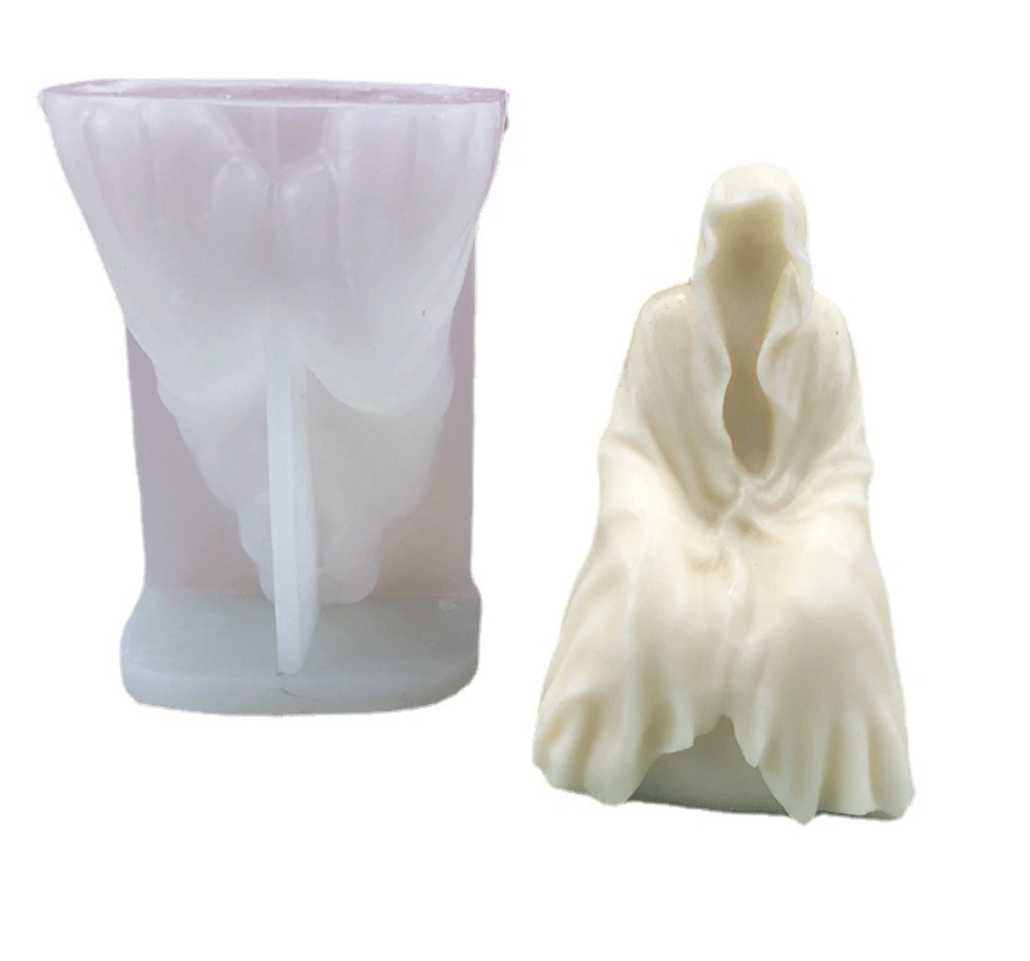 Ghost Candle Mold Halloween God of Death Resin Casting Silicone Mold f