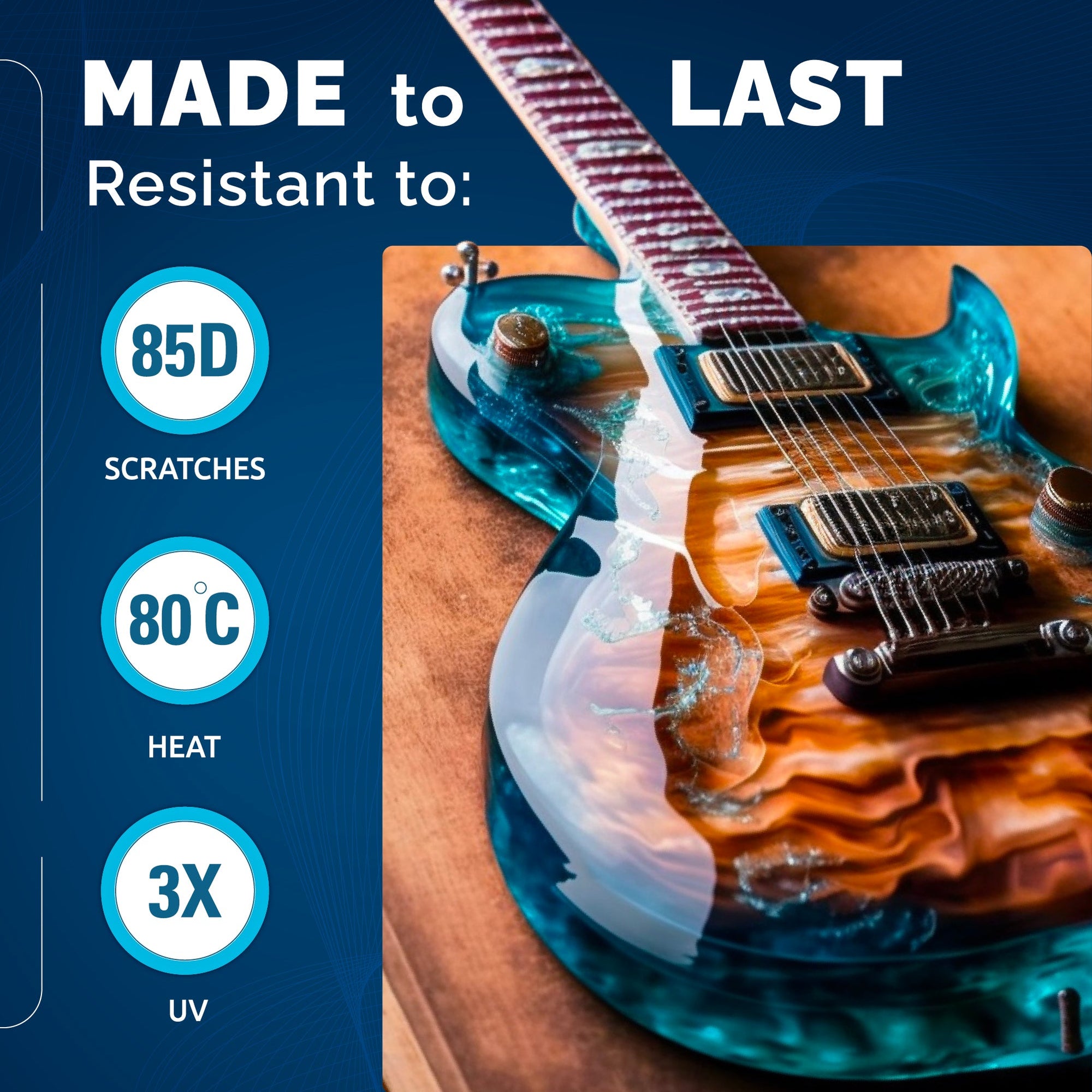 Deep Pour Craft Resin 1.5 Gallon Kit. 2-4" Pour Depths Crystal Clear ...