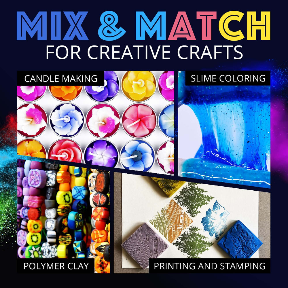 Craft Resin Mica Powder. 30 Colors Pigment Set for Resin Art